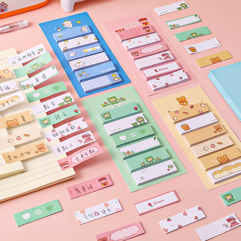 120 cartoon classification index sticker sticky notes small strip ...