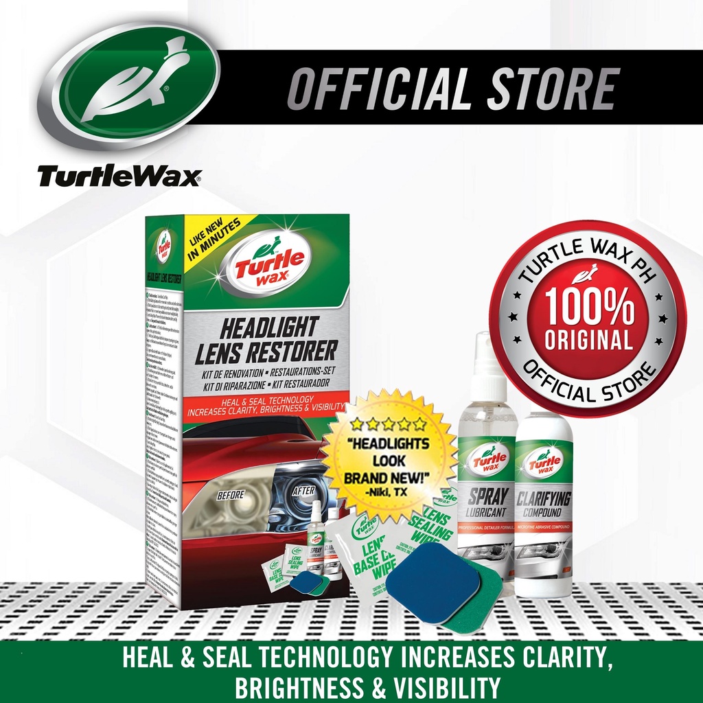 Turtle Wax Headlight Restoration Kit T240KT Shopee Philippines
