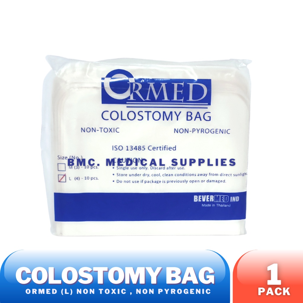 Ormed Colostomy Bag Disposable (Sold per Pack of 10 pcs) | Shopee ...