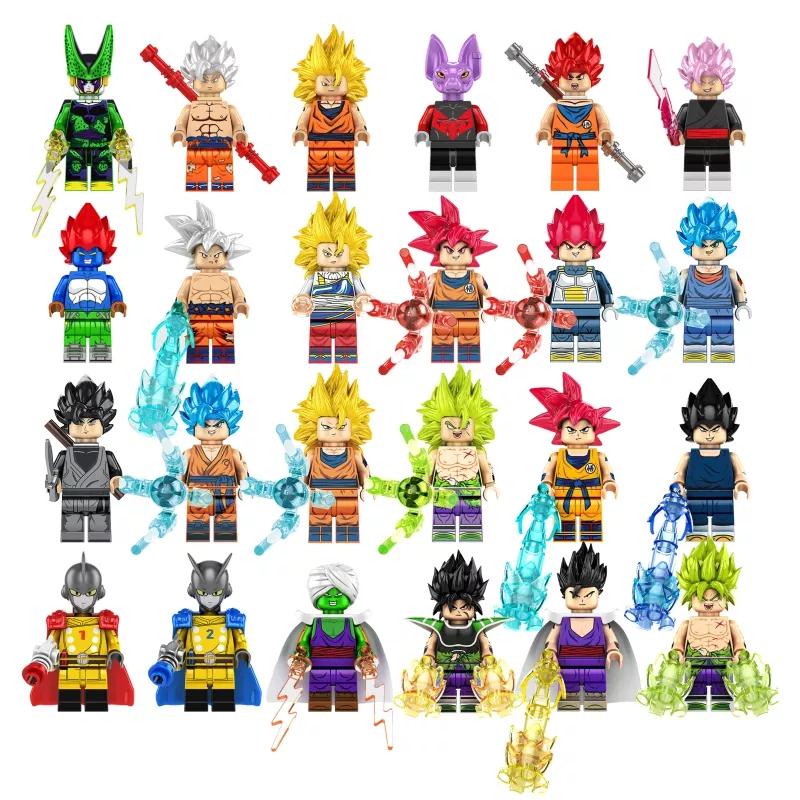 DBZ Anime Cartoon Mini Building Blocks Figure Toy Son Goku Cell Dragon ...
