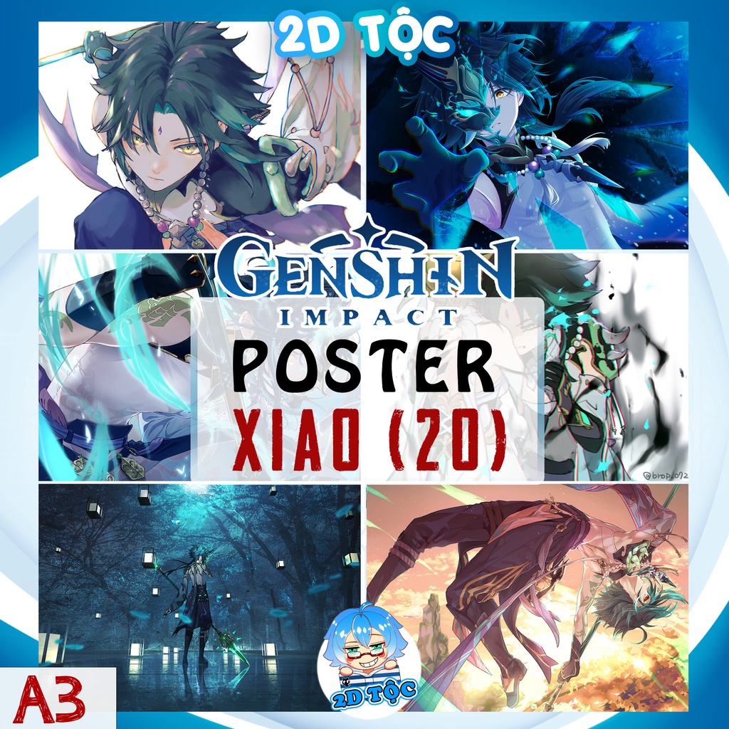 Xiao Standard Quality A3 Poster Photo (20) Genshin Impact - 2D Tribe ...