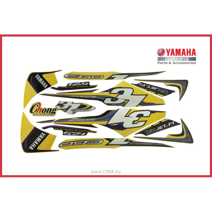 Yamaha EgoLC Fi Body Sticker / Stripe Kuning HLY! | Shopee Philippines