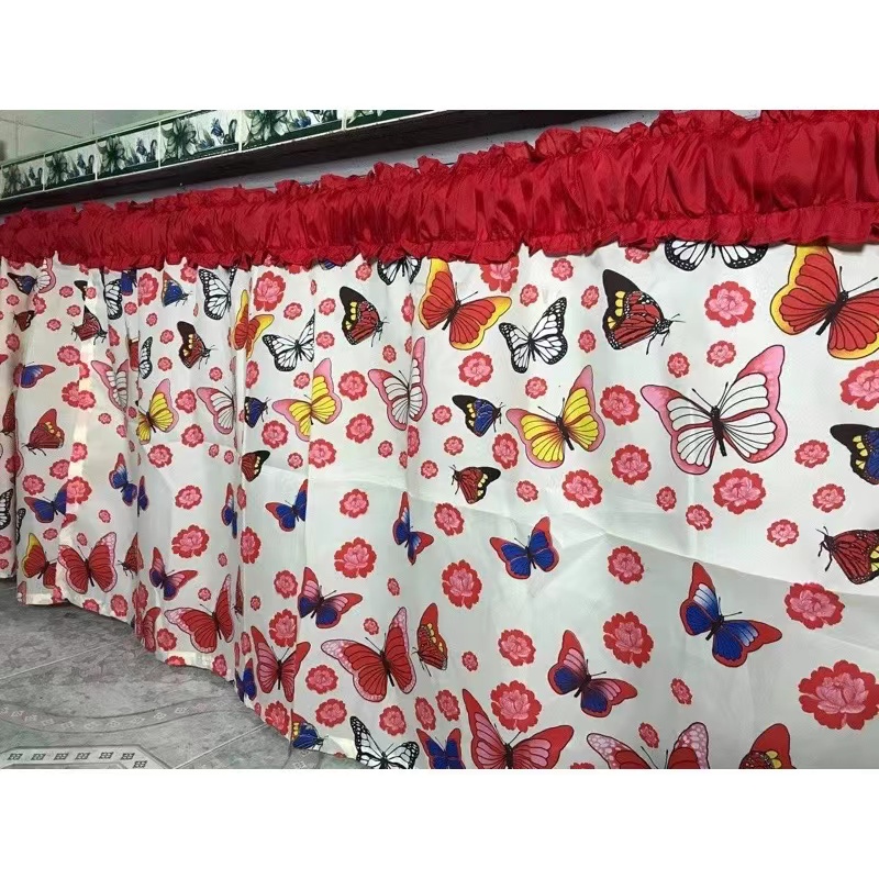 DH New Butterfly Design Lababo Geena Curtains size:145x70cm | Shopee ...