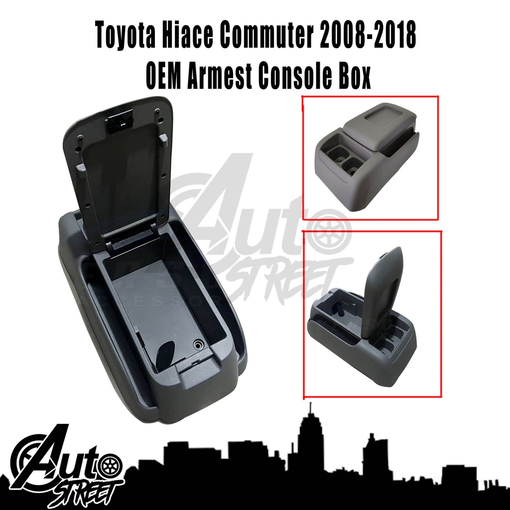 Toyota Hiace Commuter 2008-2018 OEM Armest Console Box (Black) | Shopee ...