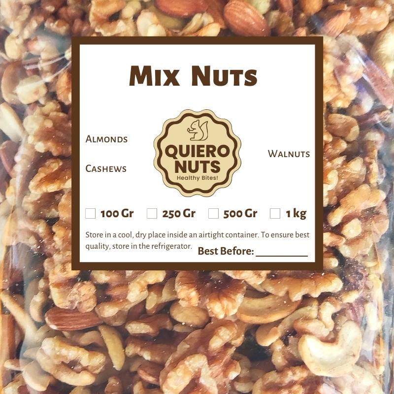 Mix Nuts (Almonds, Walnuts and Cashew 33,3% each) | Shopee Philippines