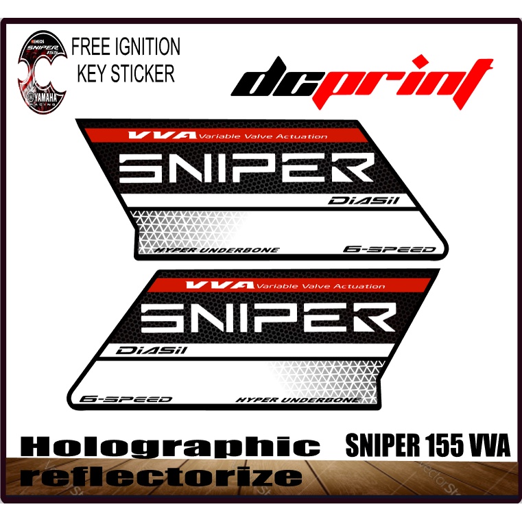 Sniper 155 Decals 2SIDE Car Sticker Waterproof Holographic | Shopee ...