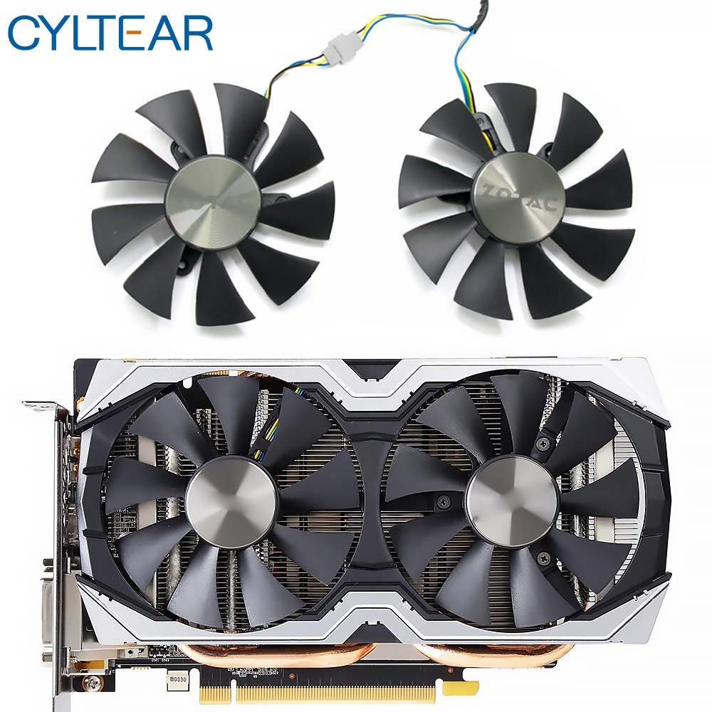 85mm GFY09010E12SPA 4Pin Cooler Fan Replace For ZOTAC Geforce GTX 1060 ...