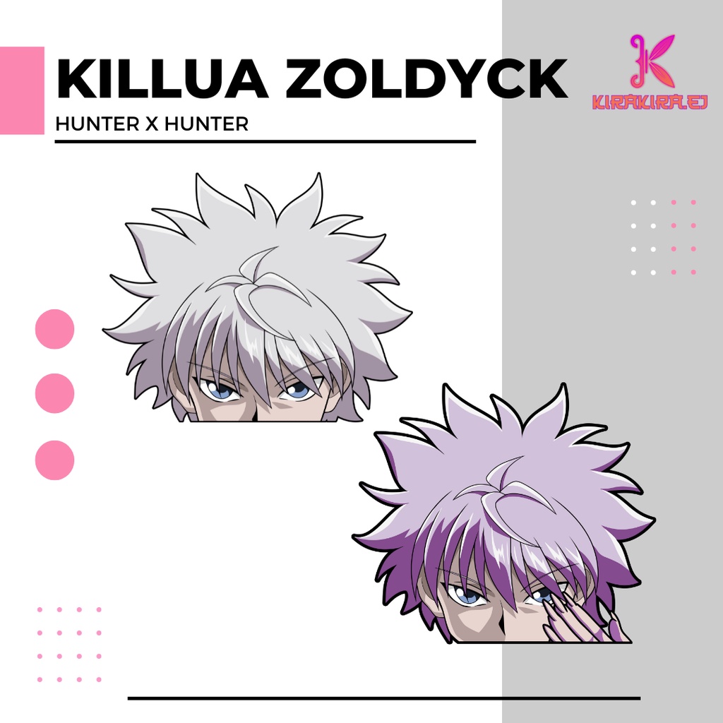 STICKER | Killua Zoldyck Peeker Sticker | Hunter X Hunter | Water Proof ...