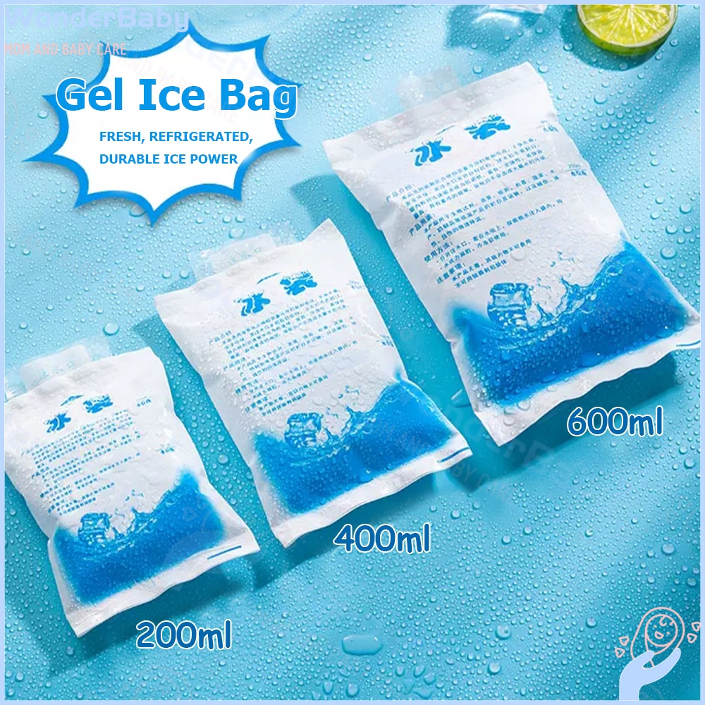 Wonderbaby Ice pack 200ml/400ml/600ml gel ice bag | Shopee Philippines