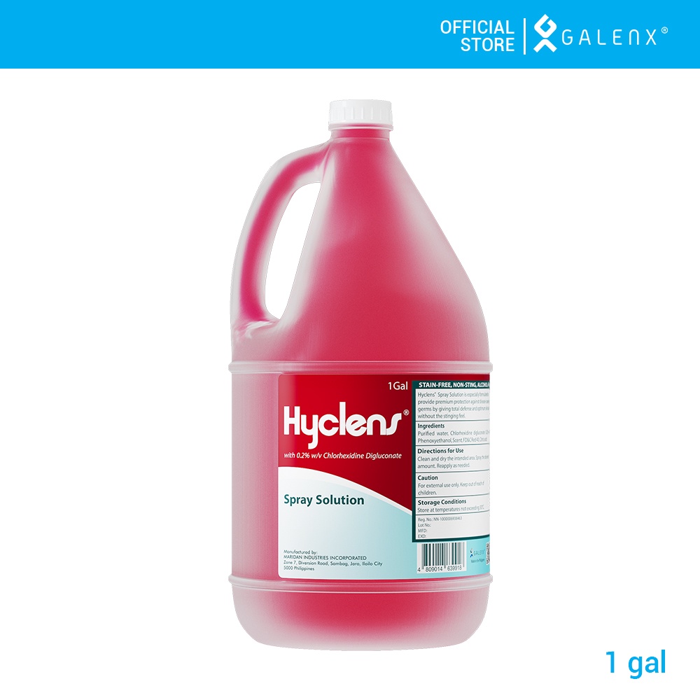 Hyclens Wound Spray 1 Liter and 1 Gallon | Shopee Philippines