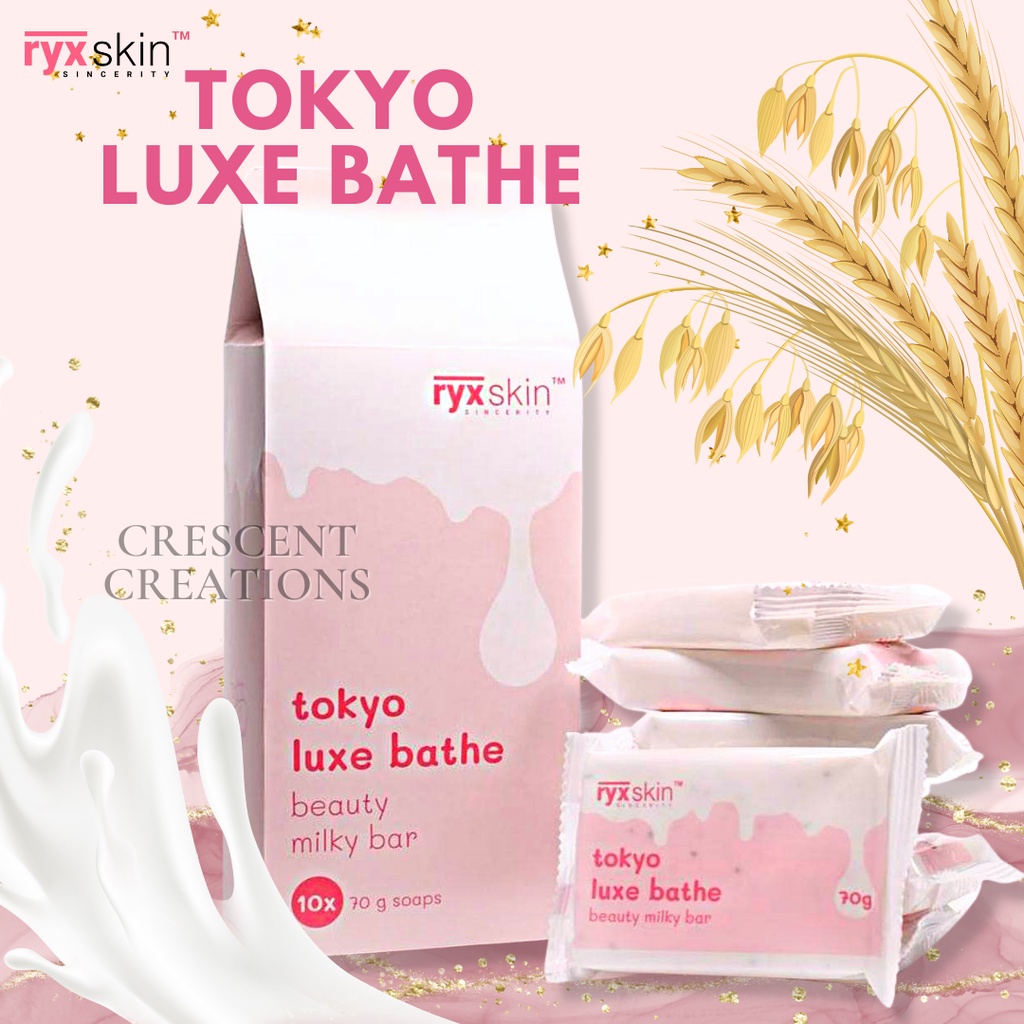 Ryx Skin Ryxskin Sincerity Tokyo Luxe Bathe Beauty Milky Bar Square Soap Glow Bar Shopee