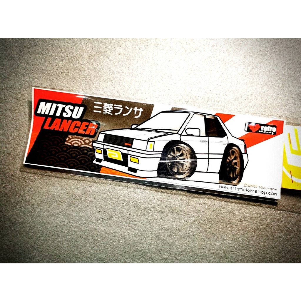 Mitsubishi LANCER / Sticker (26 x 6.5 cm) | Shopee Philippines