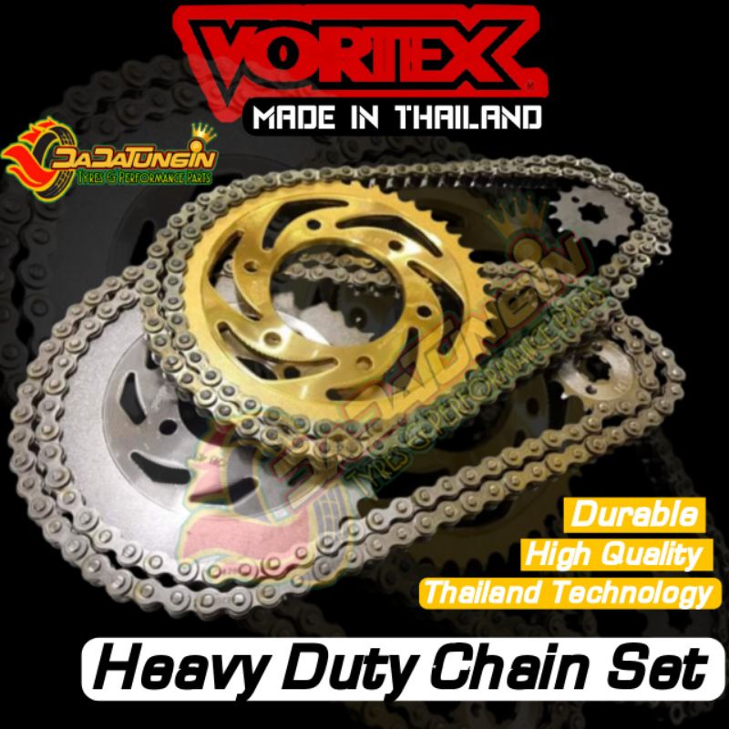 ﹍Vortex Heavy Duty Chain Set For Suzuki Smash Made In Thailand | Shopee ...