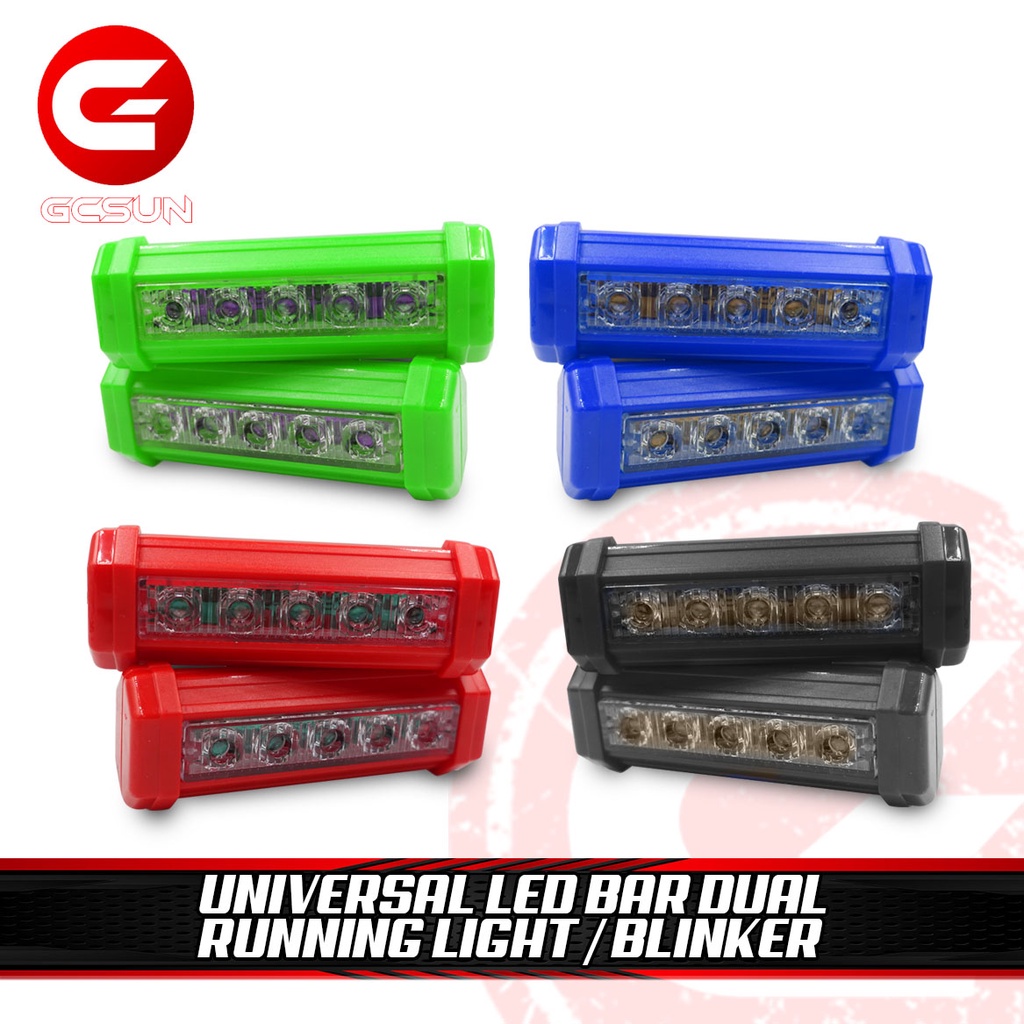 UNIVERSAL LED BAR DUAL RUNNING LIGHT/BLINGKER - GCSUN MOTORCYCLE ...