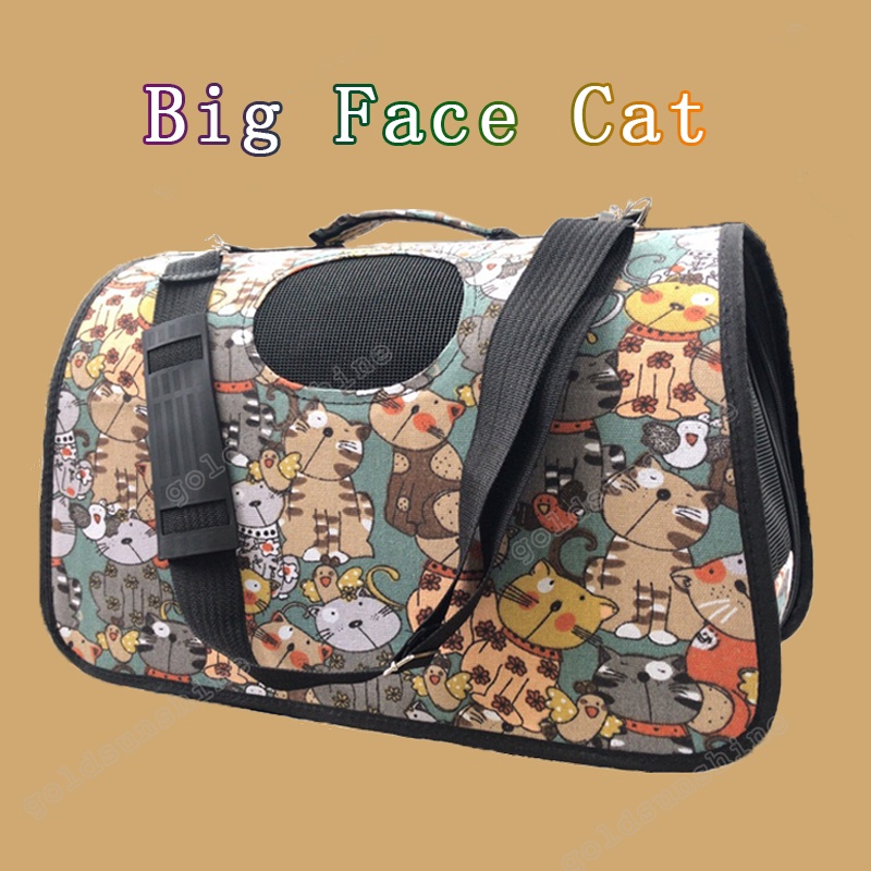 Breathable Cat Bag Carrier Soft Cat Dog Portable Bags Foldable Pet Bag ...