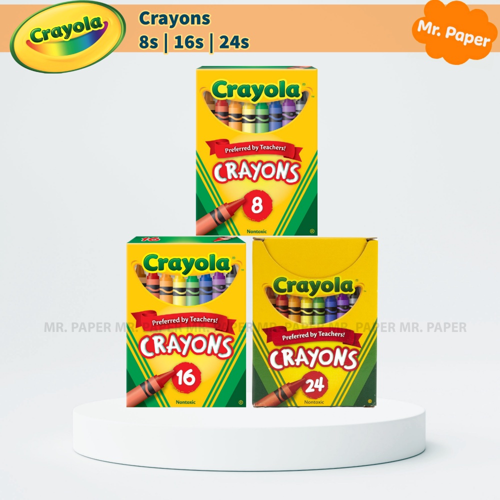 Crayola Crayons | 8 Colors 16 Colors 24 Colors 48 Colors | Mr. Paper ...