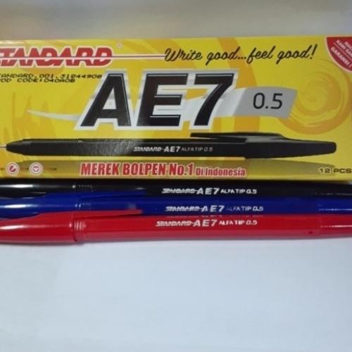 Standard AE7 ballpoint pen (6 dozen) | Shopee Philippines