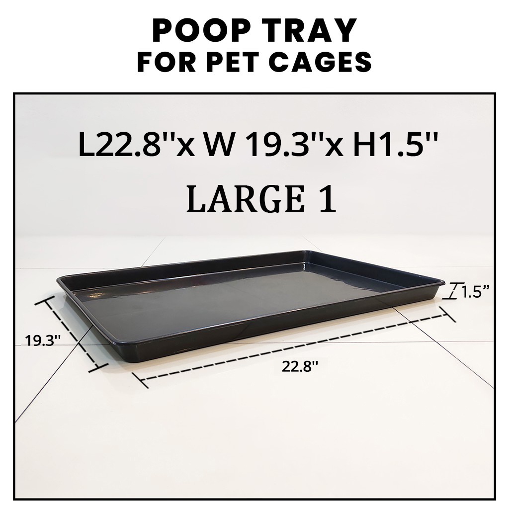 Poop Tray Plastic For Heavy Duty Pet Cage Folding Collapsible Fixed Dog ...