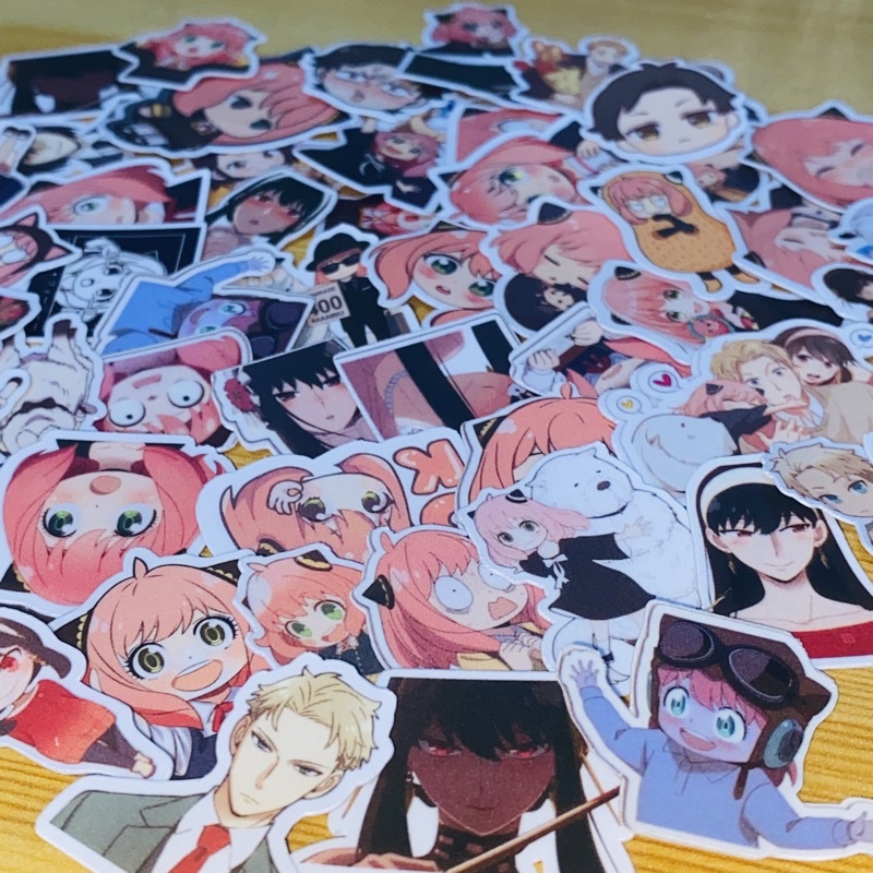 Spy x Family Stickers • 50pcs • Laminated • waterproof • Anime stickers ...