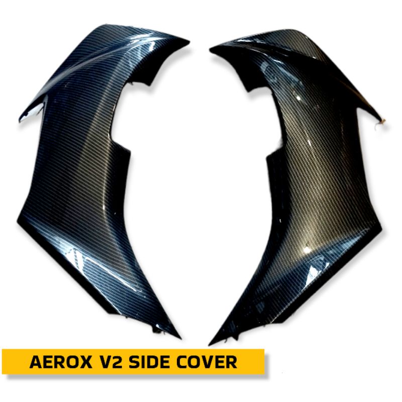 AEROX V2 CARBON SIDE COVER LEFT AND RIGHT | Shopee Philippines