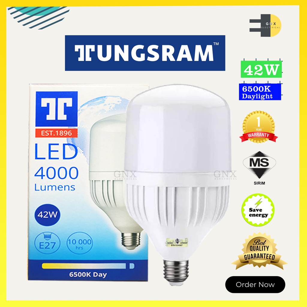 [SIRIM]Tungsram LED Bulb/High Bay LED Bulb 42W/Kilang Lampu/Factory ...