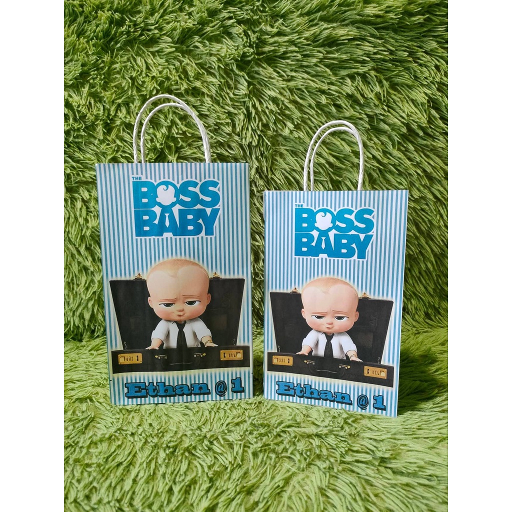 DC Boss baby theme customized paperbag 10pcs | Shopee Philippines