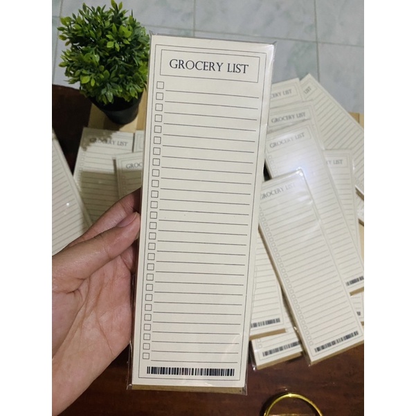 GROCERY LIST NOTEPAD | Shopee Philippines
