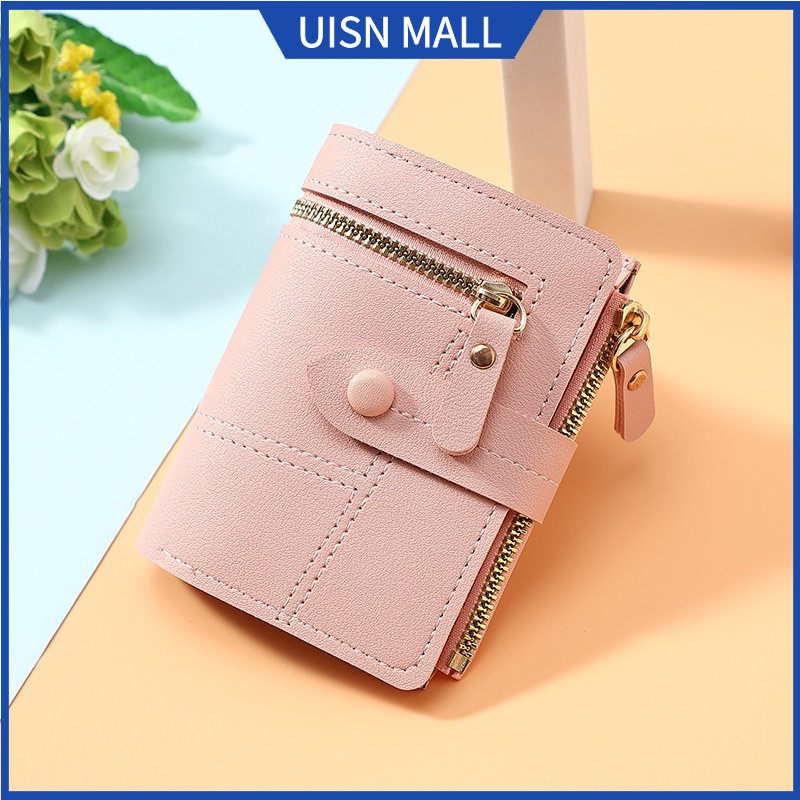 UISN #LJ002 Fashion Hasp Wallet Short Matte Women Wallet Small Female Purse Short Purse | Shopee ...