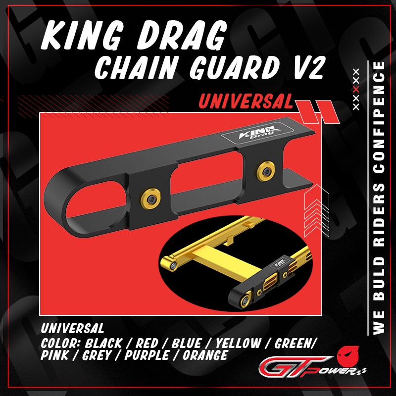 King Drag Rubber Chain Guard V2 Universal For LC150 / Raider150 ...