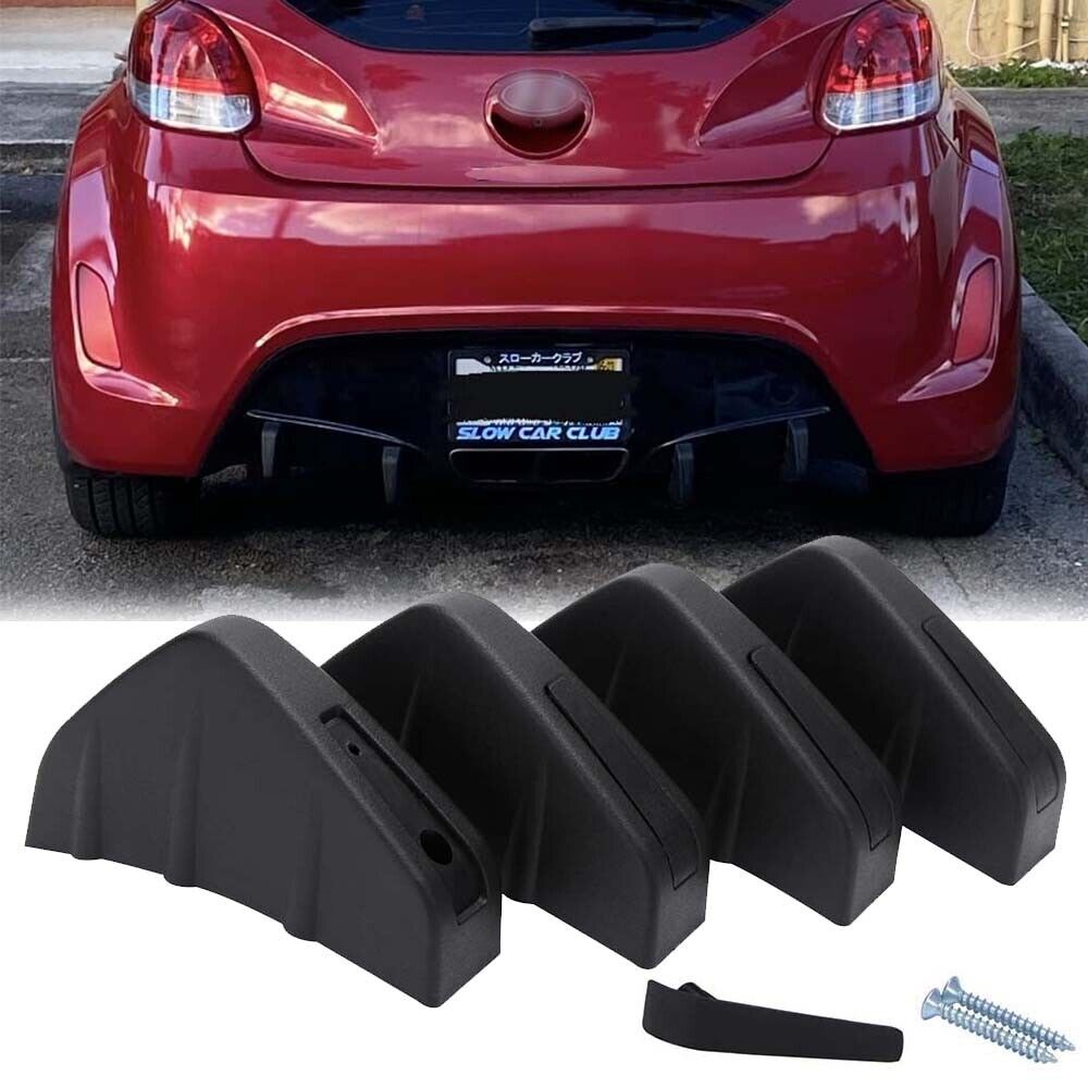 LANTOP For Hyundai Veloster 2012-2021 4pcs Rear Bumper Lip Diffuser ...