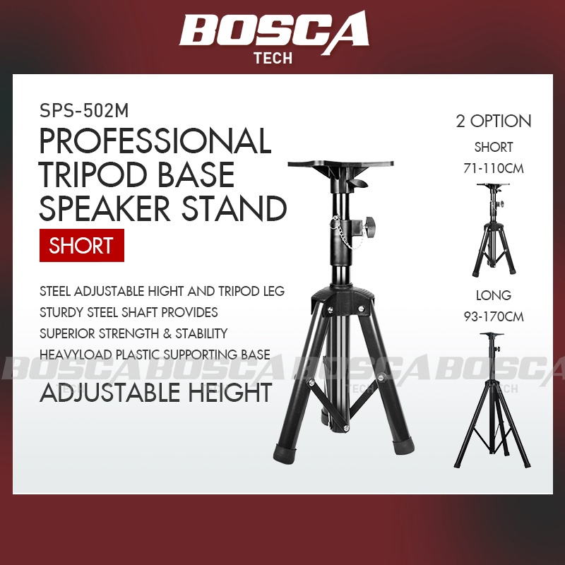 Professional tripod base speaker stand SPS-502M Short 110CM | Shopee Philippines
