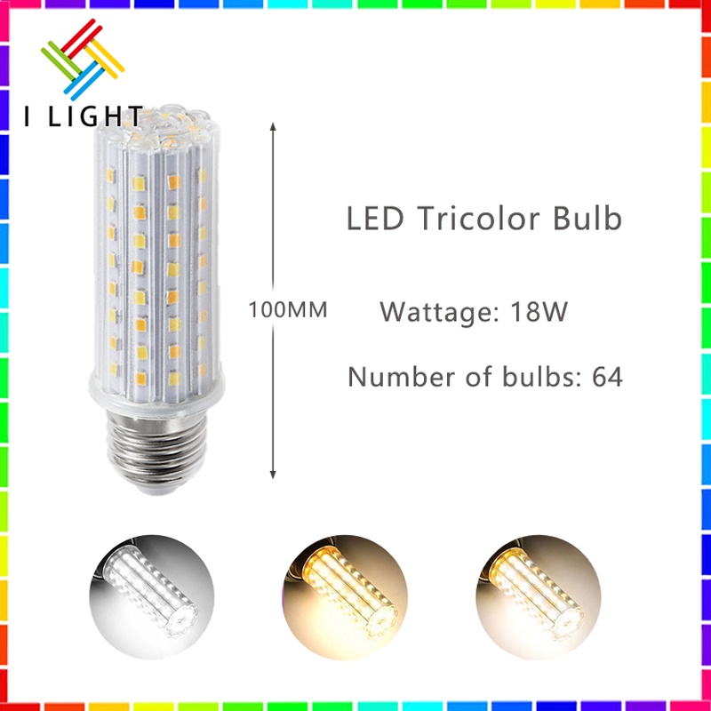 Led Tri Color Light Corn Bulbs Lamp 20W E27 led bulb From Home Office ...