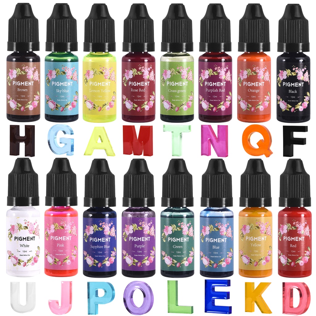 10ML UV resin pigment, Epoxy resin and UV resin universal pigment with ...