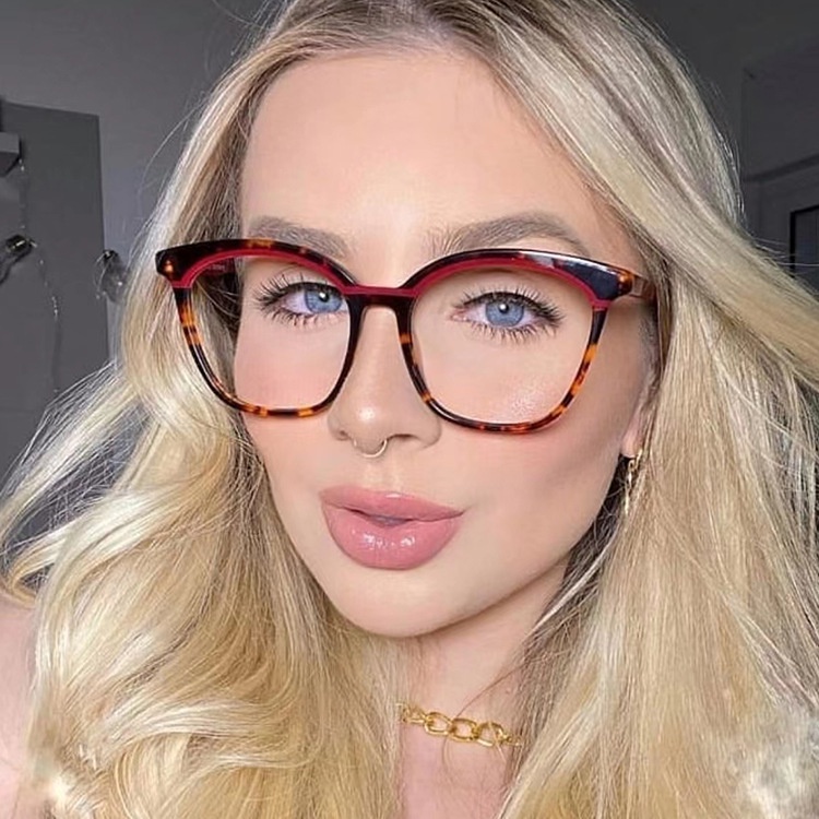 Square Anti-blue Light Frame New TR90 Plain Lens Lens Ins Large Frame Anti-radiation Frame for ...