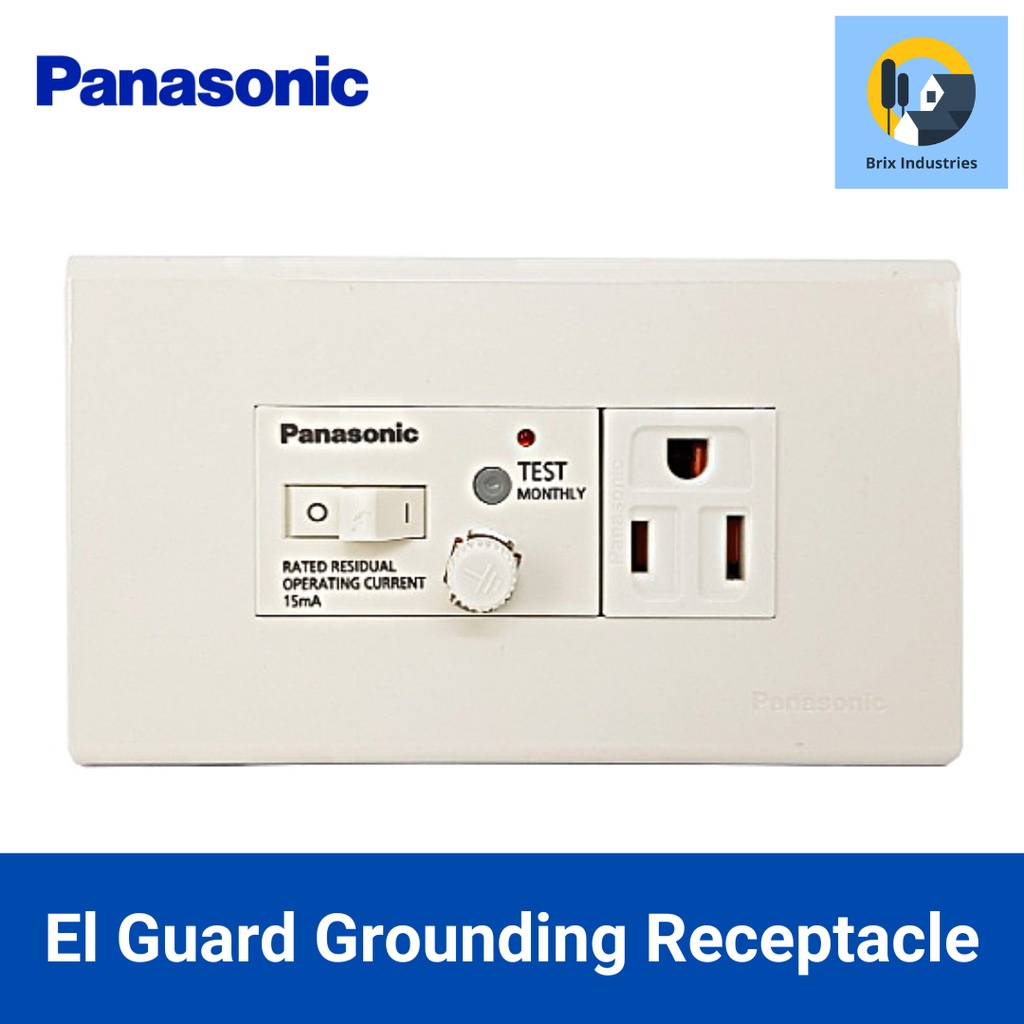 Panasonic El Guard Grounding Receptacle SET #WEHP1741WK-5 GFCI Brix ...