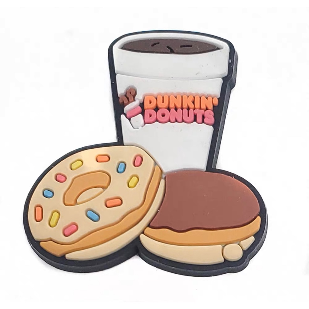 New dunkin donuts Jibbitz Crocs Pins for shoes bags High quality #cod ...