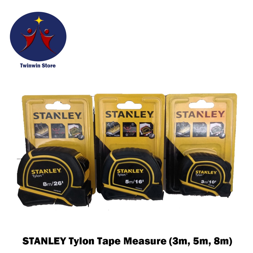 STANLEY Tylon Measuring Tape / Metro (3m, 5m, 8m) | Shopee Philippines