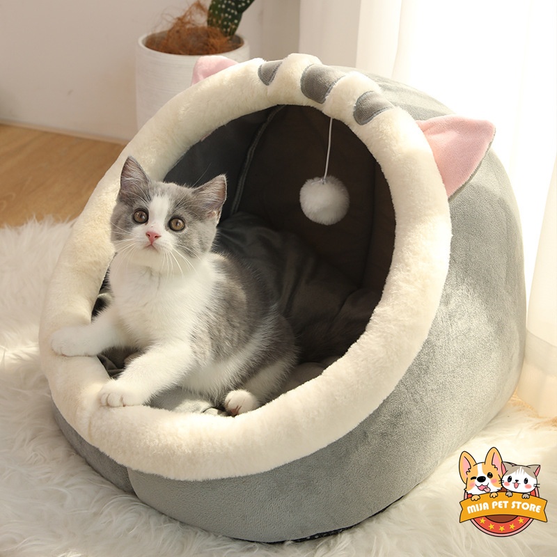 Cat Bed Dog Bed Cartoon Pet Bed Foldable Removable Washable Pet ...