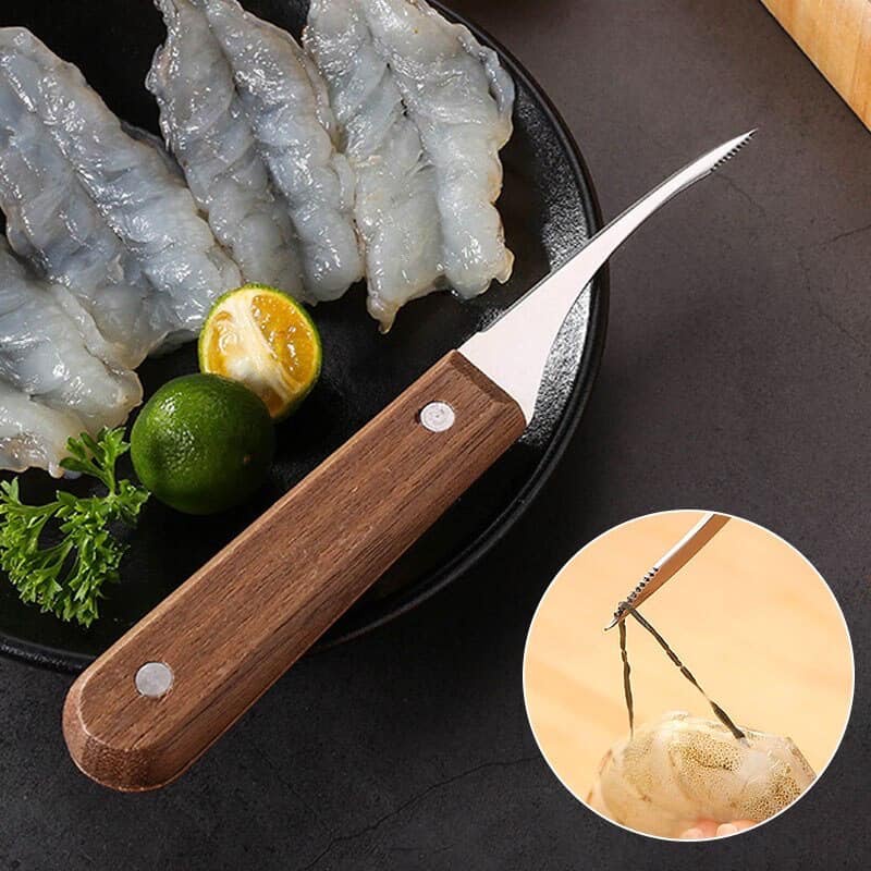 Shrimp Deveiner Tool and Peeler, Stainless Steel Prawn Peeler Shrimp ...