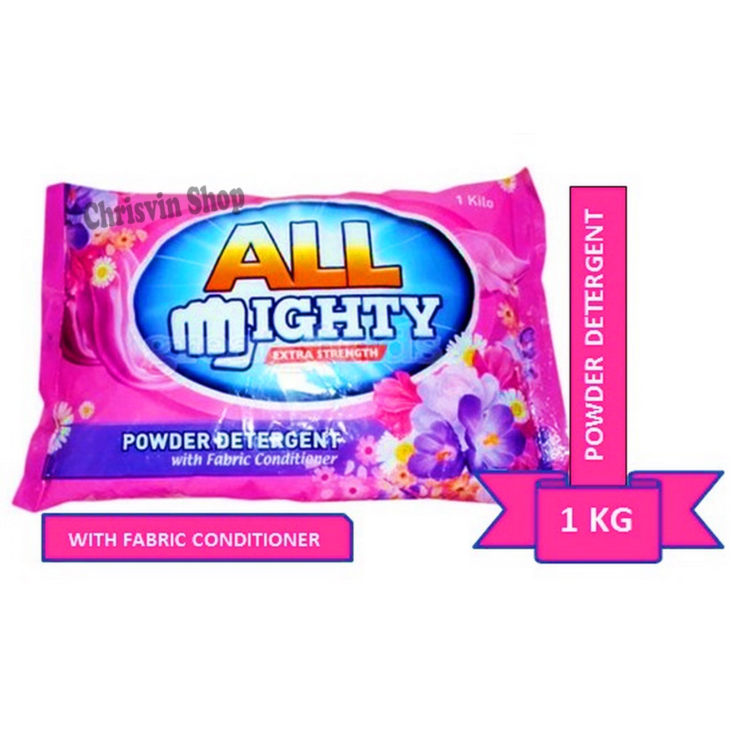 All Mighty Clean Laundry Powder Detergent - 1 Kilo | Shopee Philippines