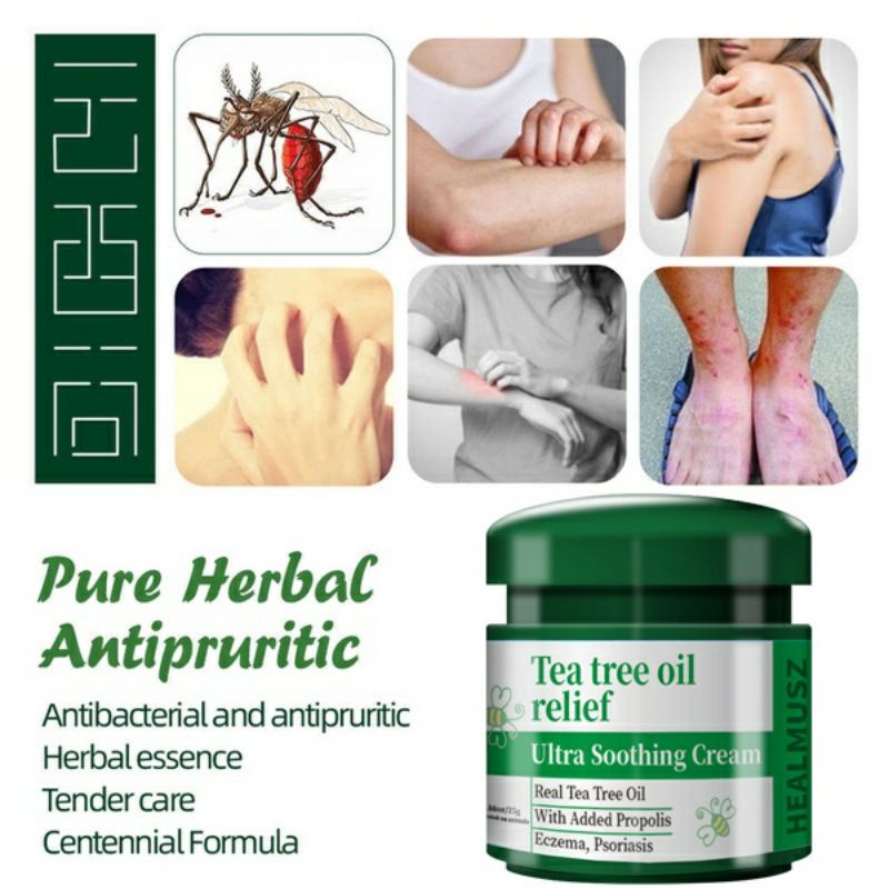 Healmusz ultrasoothing cream tea tree oil relief 25g | Shopee Philippines