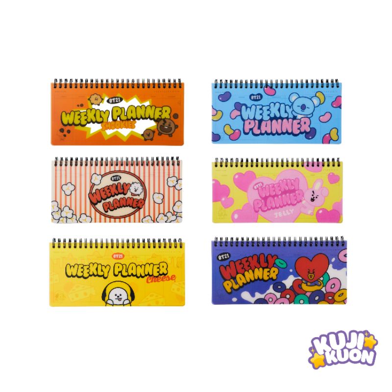 BT21 Official Weekly Planner | Shopee Philippines