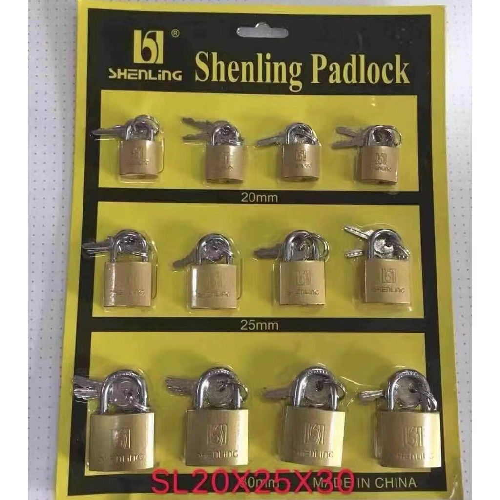 COD shenling padlock size:20-25-30 25-30-40 30-40-50 | Shopee Philippines