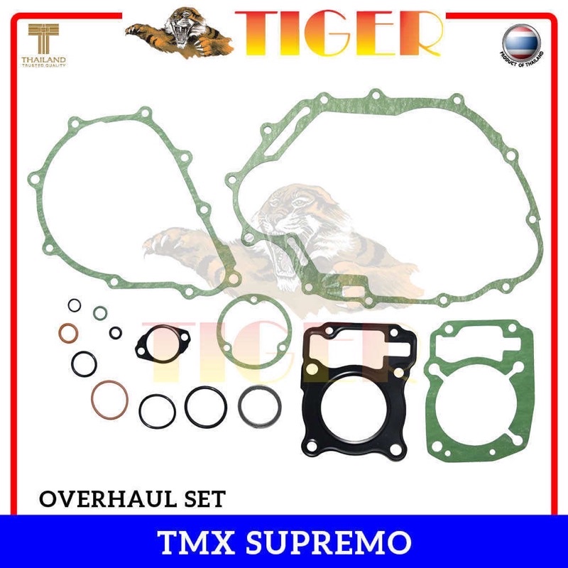 TIGER OVERHAULING GASKET TMX SUPREMO | Shopee Philippines