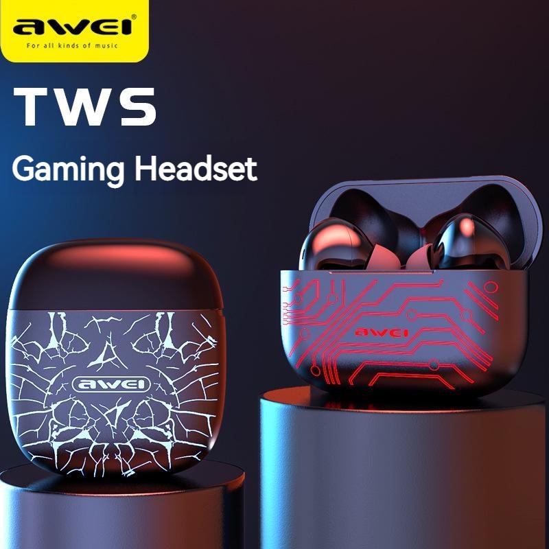 Awei T29 Pro RGB Bluetooth Earbuds, In-ear Audio Device with Touch Control, IPX6 Waterproof ...