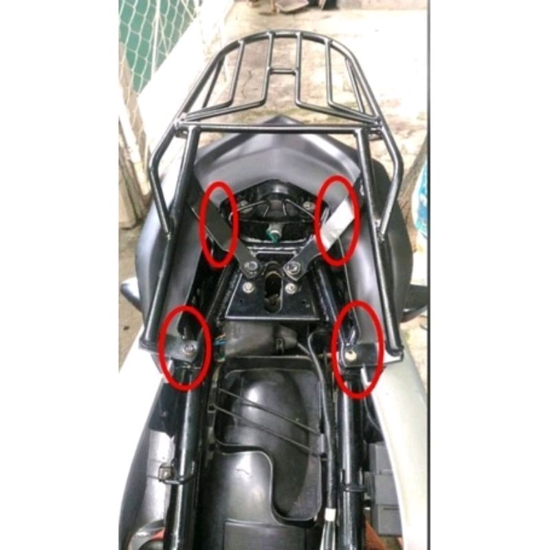 Honda CB110 Top box bracket/Top box bracket with 4pcs screw | Shopee ...