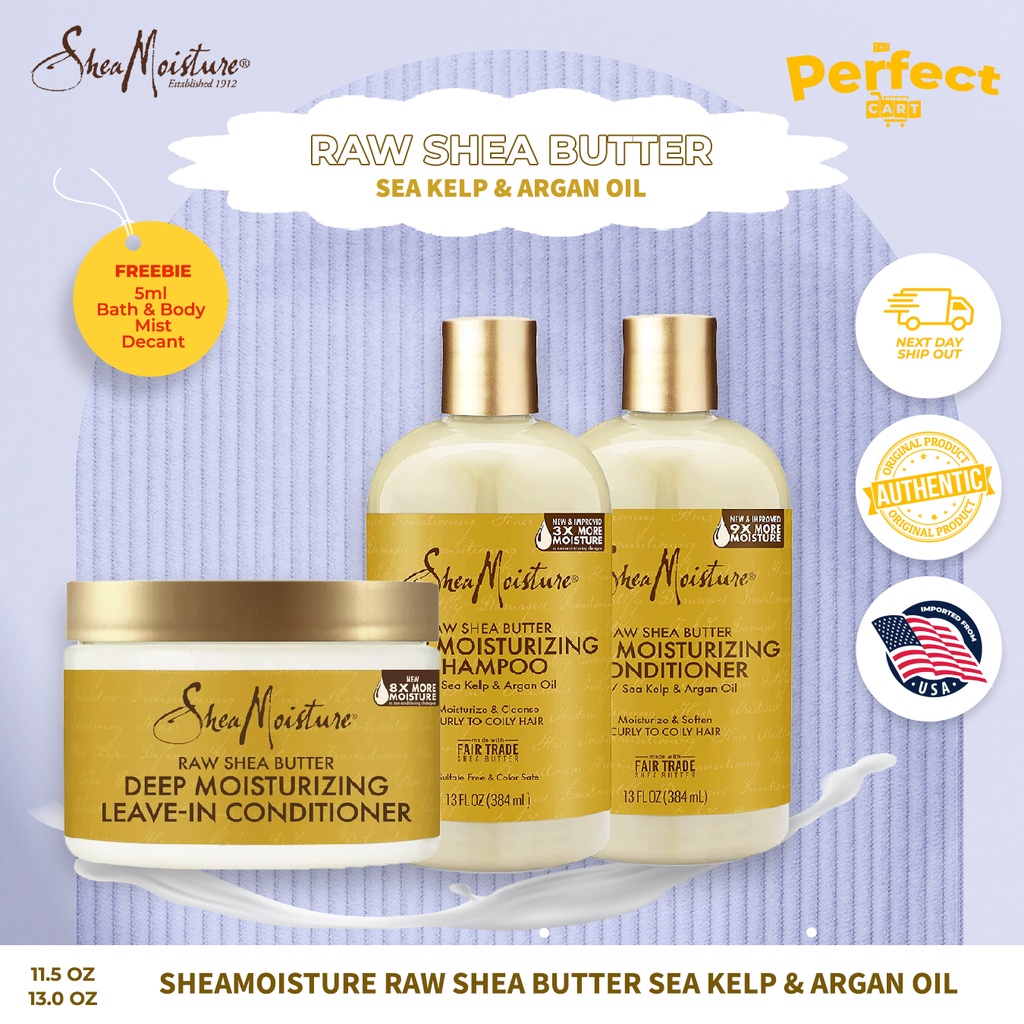 Sheamoisture Raw Shea Butter Deep Moisturizing Shampoo I Conditioner I ...