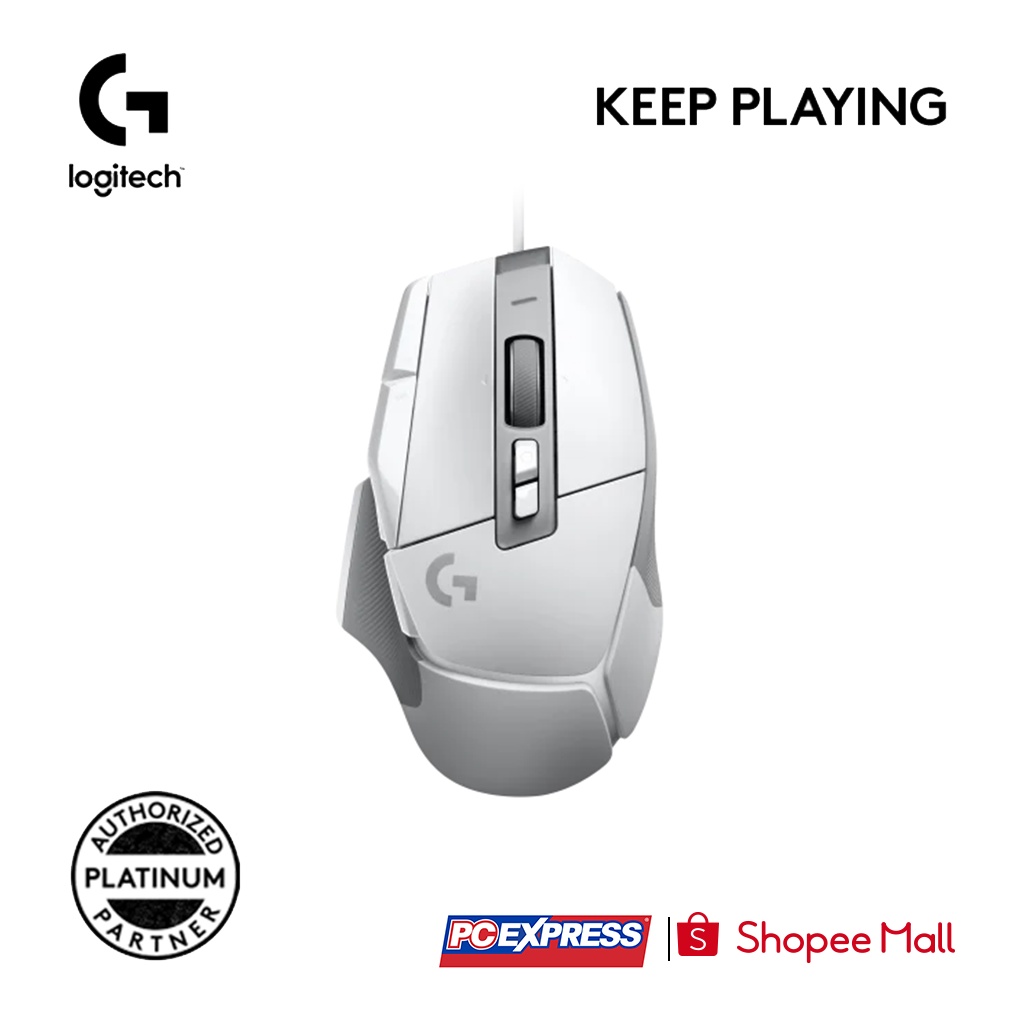 LOGITECH G502 X GAMING WIRED MOUSE WHITE WITH SNIPER BUTTON CLIP ...