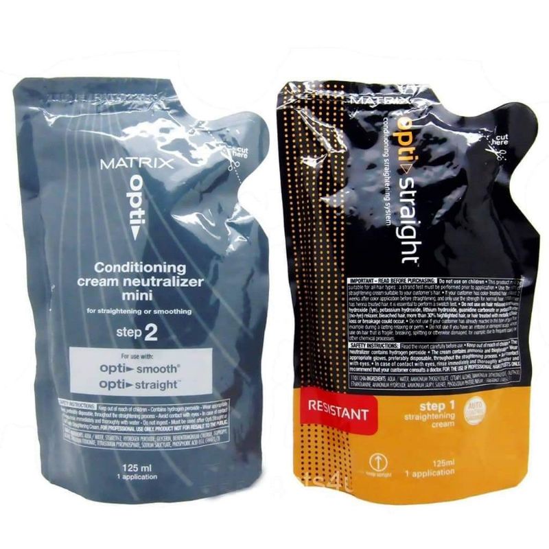 Matrix Opti-Straight Rebonding Cream Set (125ml*2Mini kit) | Shopee ...