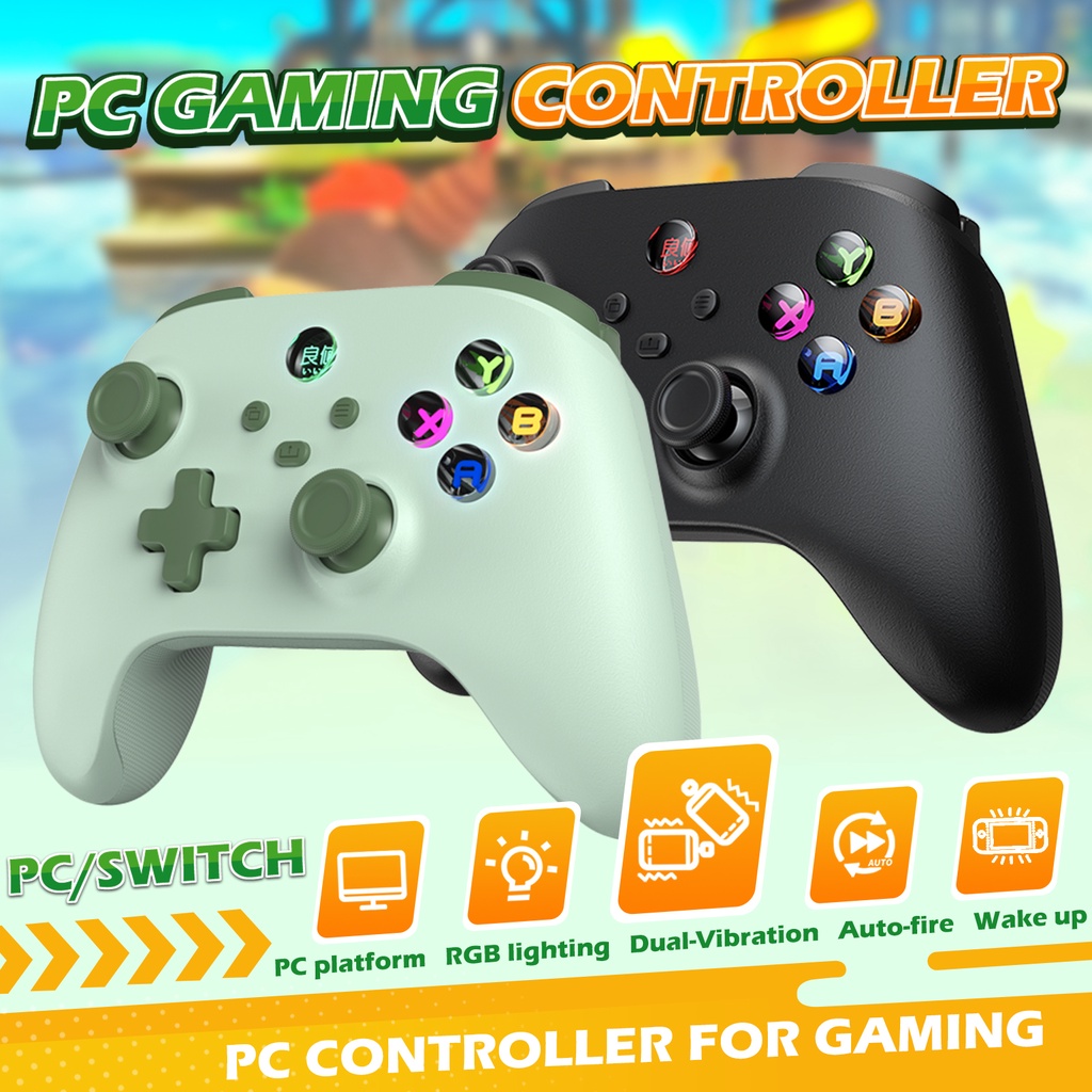 IINE Wireless PC Gaming Controller Computer Game Controller Compatible ...
